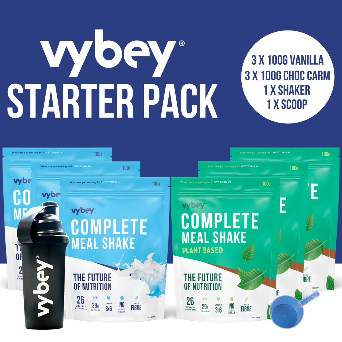 vybey Starter Packs & Bundles – vybey UK & EU | Braincare Nutrition | Premium Meal Replacement Shake